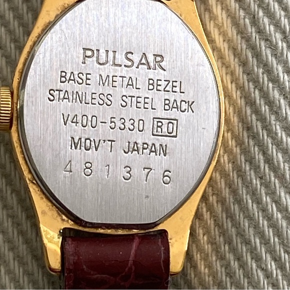 Pulsar | Accessories | Vintage Pulsar Quartz Watch V405330 Made In ...